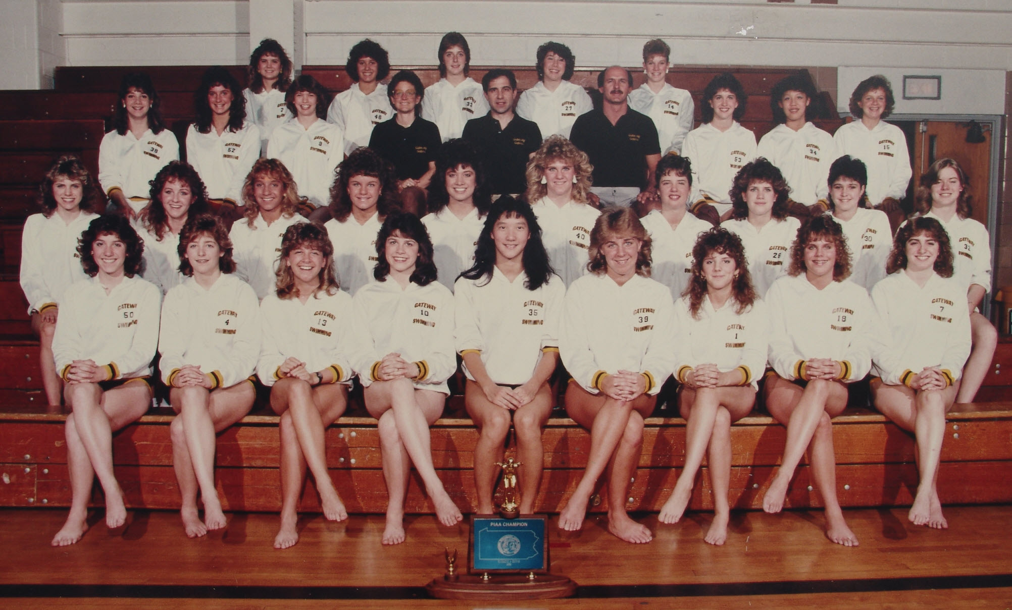 1986 GIRLS PIAA CHAMPIONSHIP SWIM TEAM – Gateway Sports Hall of Fame